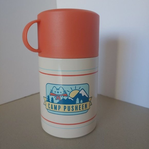Pusheen The Cat | Dining | Pusheen The Cat Camp Pusheen Metal Thermos ...
